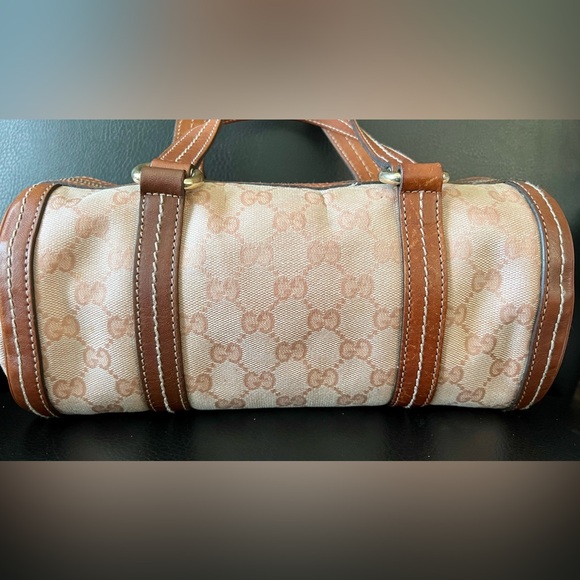 Gucci | Bags | Rare Authentic Vintage Gucci Canvas Mini Boston Papillon ...